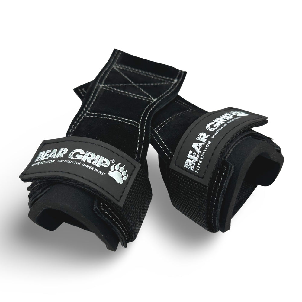BearGrip Multi Grip Straps (Leather) - Heavy-Duty Lifting Straps for ...