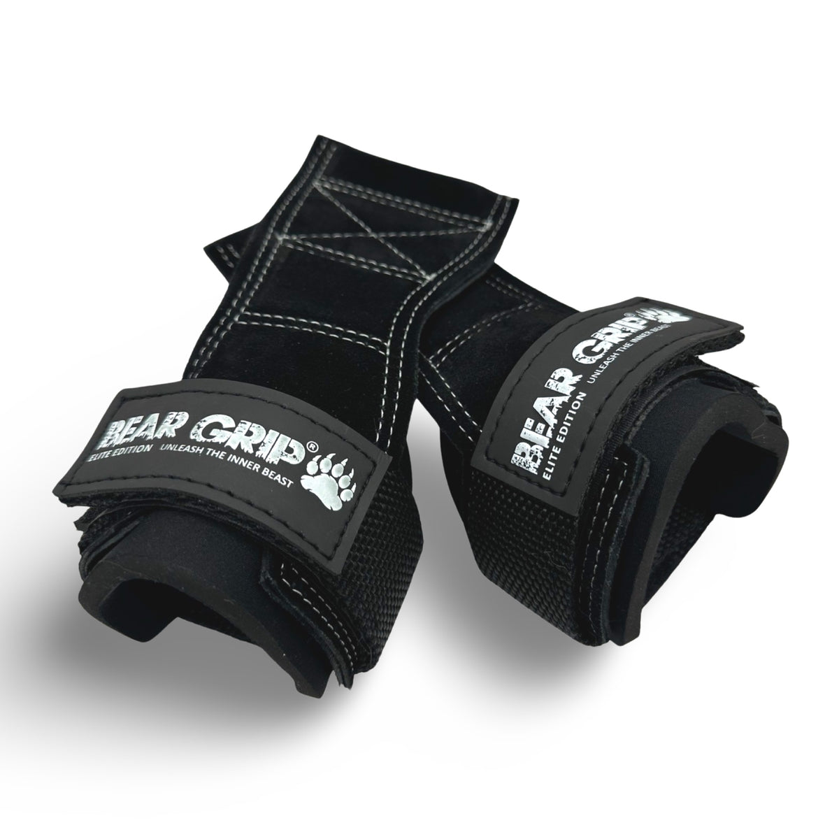 BearGrip Multi Grip Straps (Leather) - Heavy-Duty Lifting Straps for ...