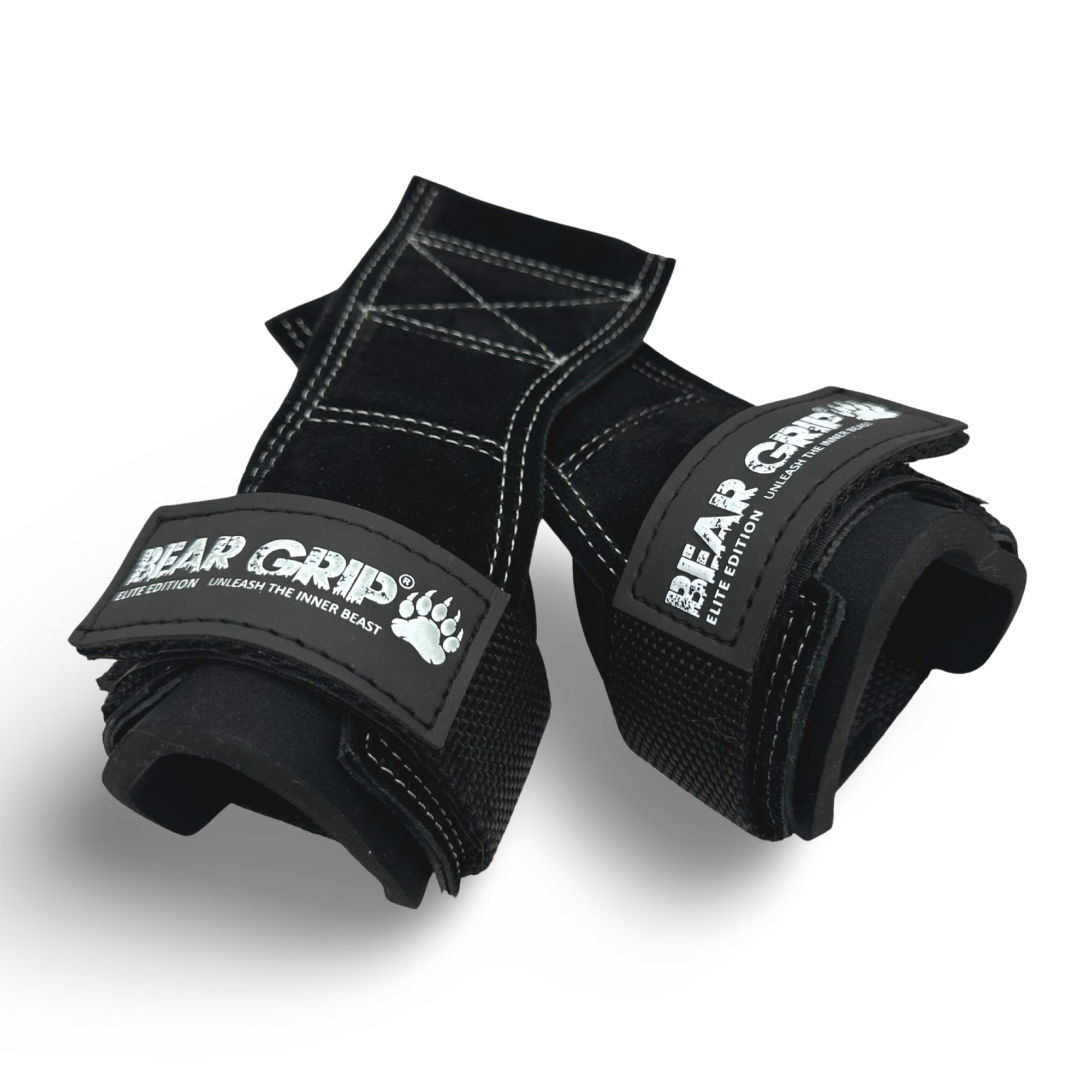 BearGrip Multi Grip Straps (Leather) - Heavy-Duty Lifting Straps for ...