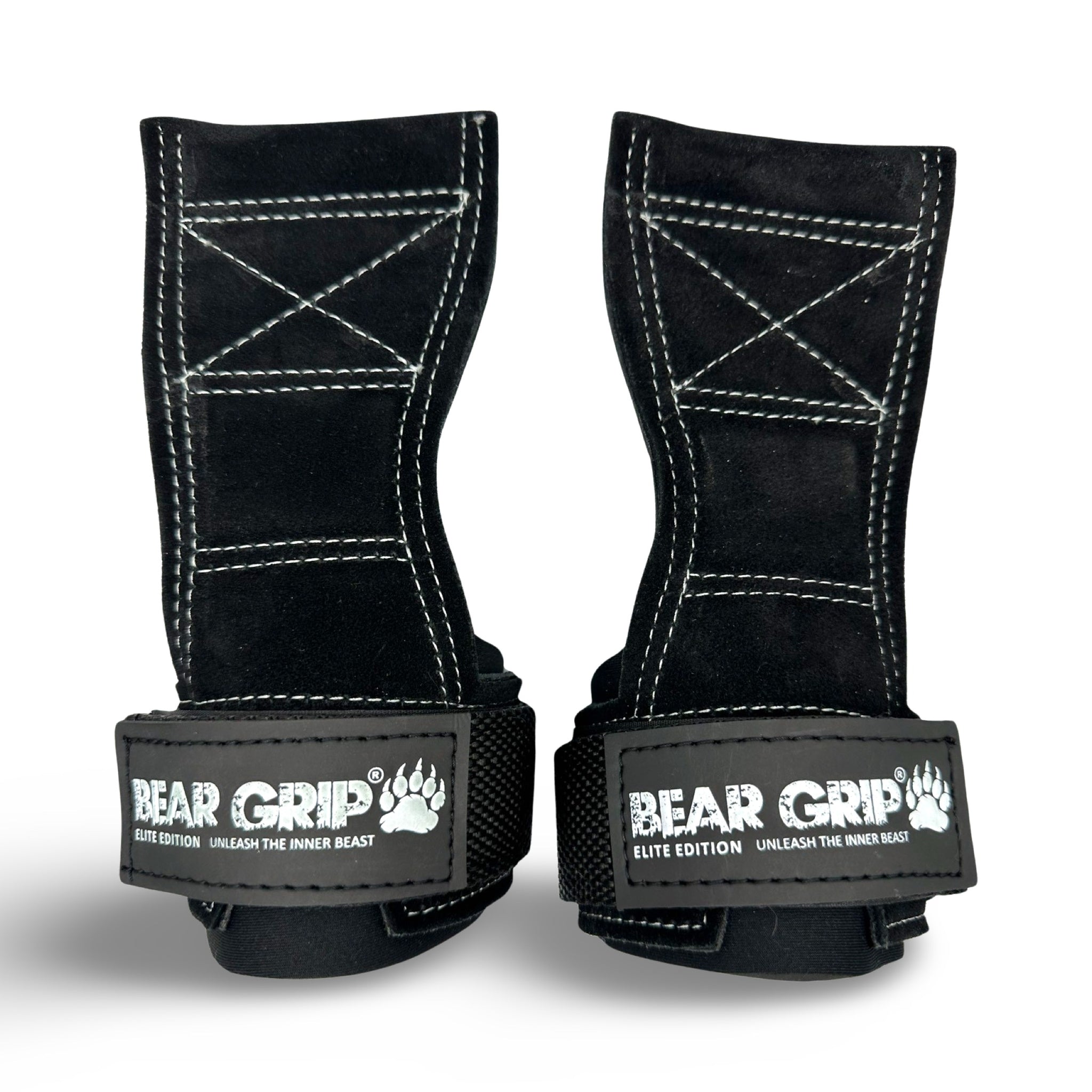 BearGrip Multi Grip Straps (Leather) - Heavy-Duty Lifting Straps for ...