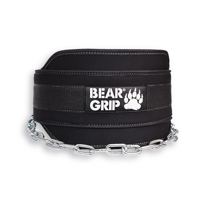 BearGrip Weighted Dip & Pull Up Belt - Heavy Duty Weightlifting Belt ...
