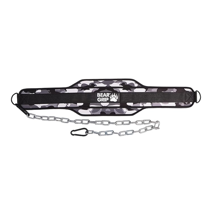 BearGrip Weighted Dip & Pull Up Belt - Heavy Duty Weightlifting Belt ...